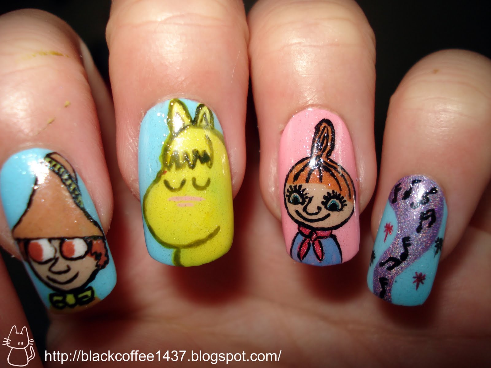 Silence is Loud: Moomin nail art