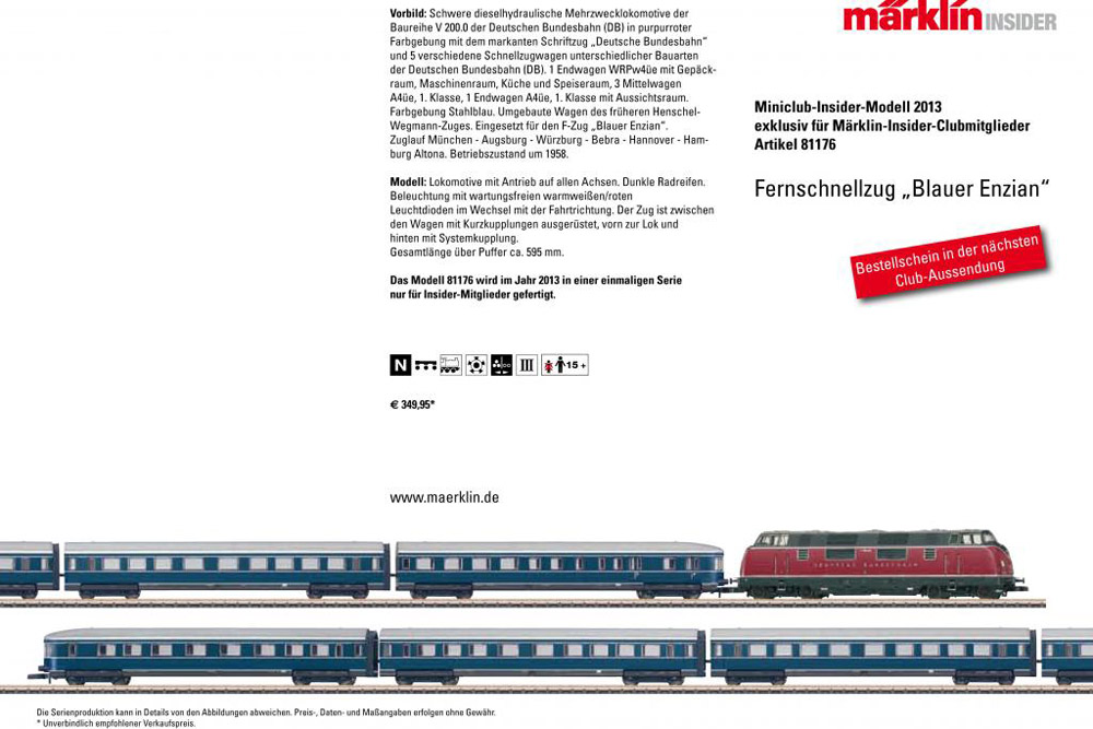 Euro Rail Hobbies and More Blog: 2013 Insider Model News from Marklin ...