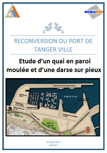 2 Exemples PFE sur le port Tanger Med - Mur de quai et pieux