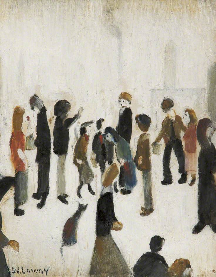 The Works of Laurence Stephen Lowry: Unknown - Group of Figures