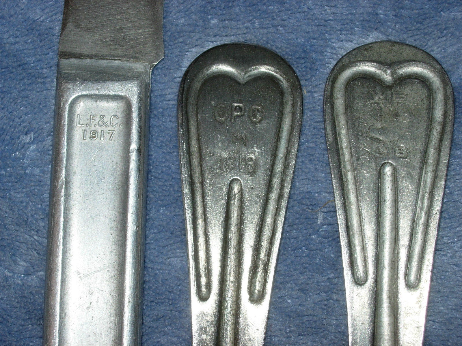 Webbingbabel: WWI US ARMY MESS KIT UTENSIL SET