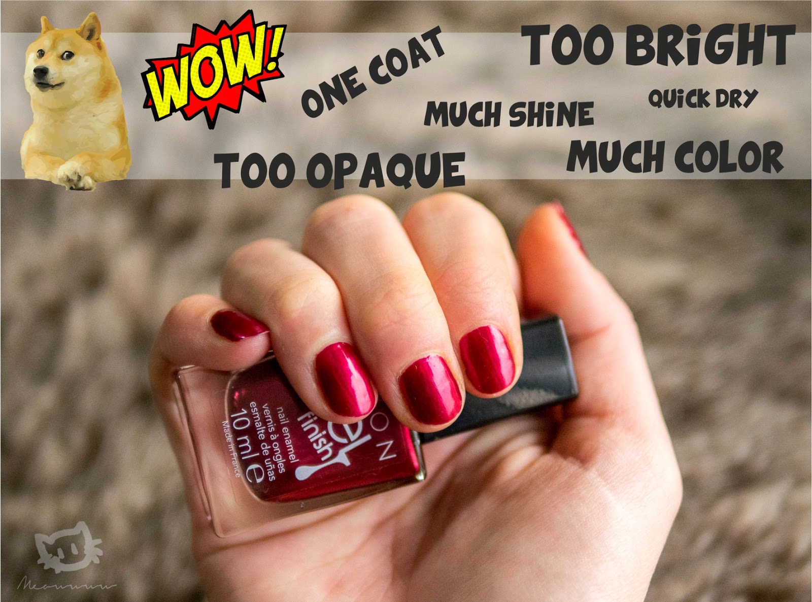 NOTD: Avon Gel Finish "Red Velvet" | Heleinas Meow