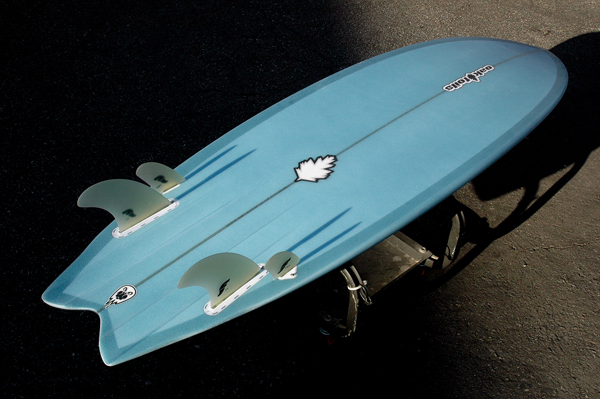 Oak Foils Custom Surfboards: Acorn II Twinzer for Billy in Hong Kong