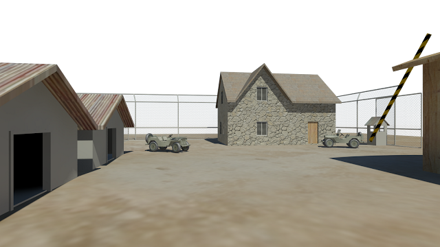 Dan Burke 3D Development: Skills Audit - Lighting the Army Compound
