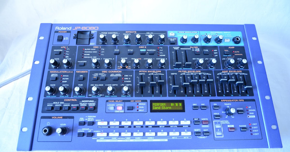 MATRIXSYNTH: Roland JP-8080 Analog Modeling Synthesizer SN ZM57561