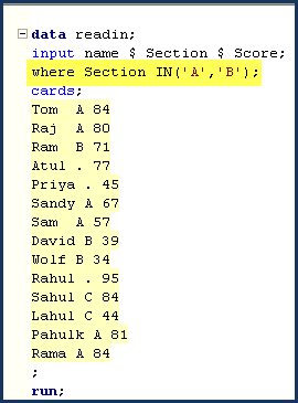 SAS : WHERE vs. IF Statements
