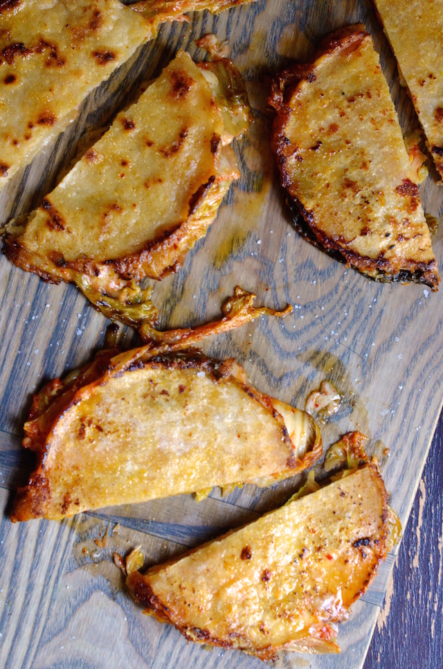 Mini Kimchi Quesadillas - Always Order Dessert