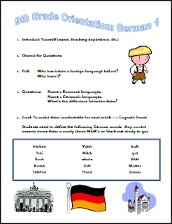 The German Sektor: New Student Orientation