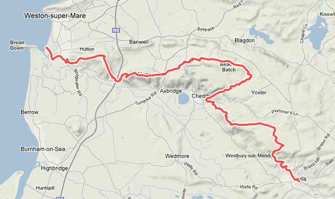 JimPulse: A blog by Jim Randell: A Variation on the West Mendip Way