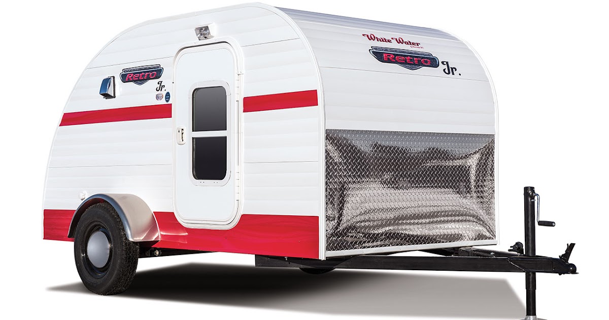 Tiny Yellow Teardrop: Riverside RV White Water Retro Teardrop & Standy