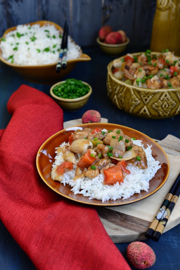Chinese Style Lychee Chicken