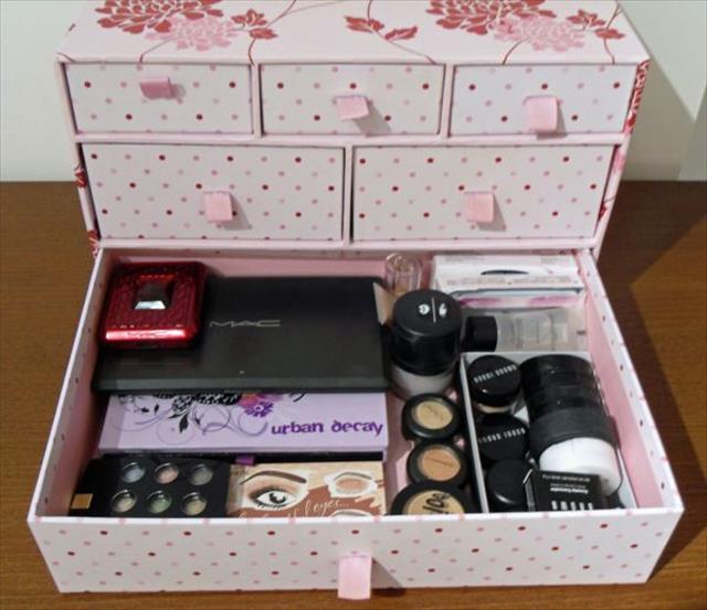 DIY Craft And Projects: 12 Handmade Fabulous Makeup Box Design and ...