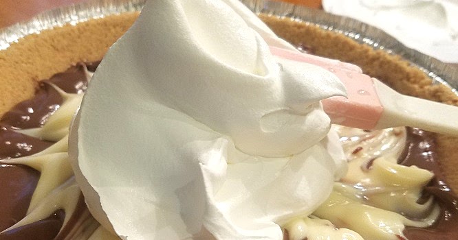 Fudge Marble Pudding Pie | What's Cookin' Italian Style Cuisine