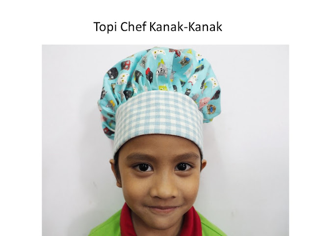 nanyfadhly: Cara Menjahit Topi Chef Kanak-Kanak Menggunakan Mesin Jahit