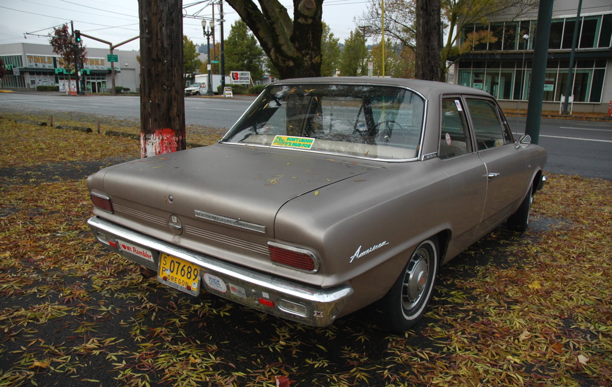OLD PARKED CARS.: 1965 Rambler American.