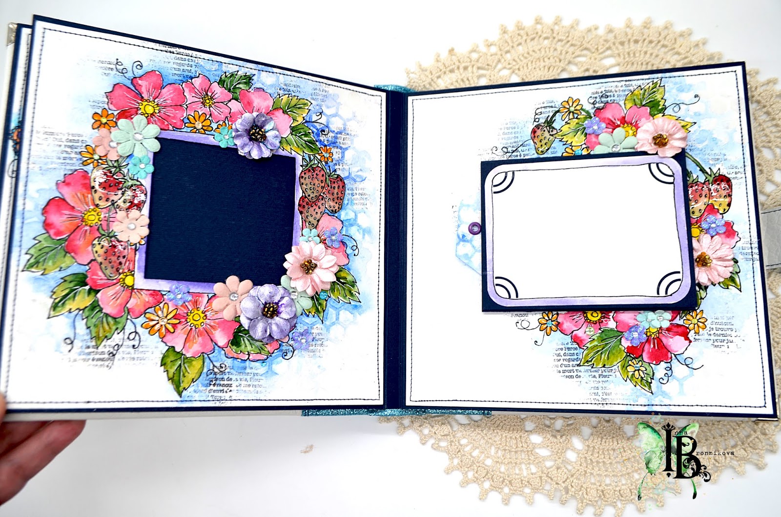 Mini Album Makers Challenge: Watercolor Doodling Album Tutorial by Inna ...