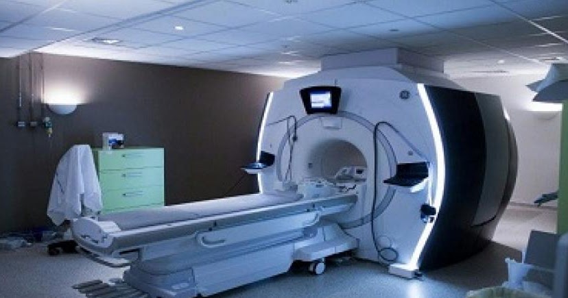 Young man caught in MRI machine