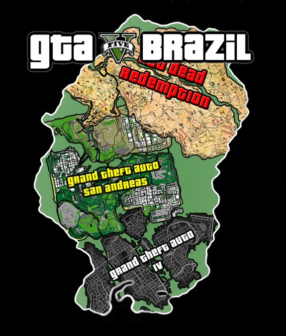 GTA V BRAZIL : O mapa de GTA V pareceu pequeno? Olhe outra vez!
