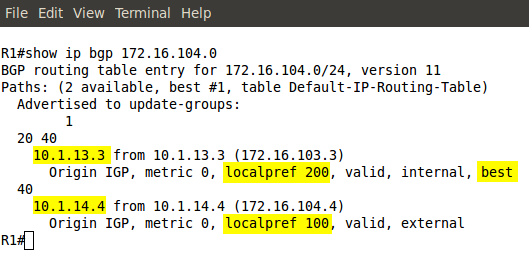 Lab 96 Bgp Path Selection Using Local Preference Learn Cisco