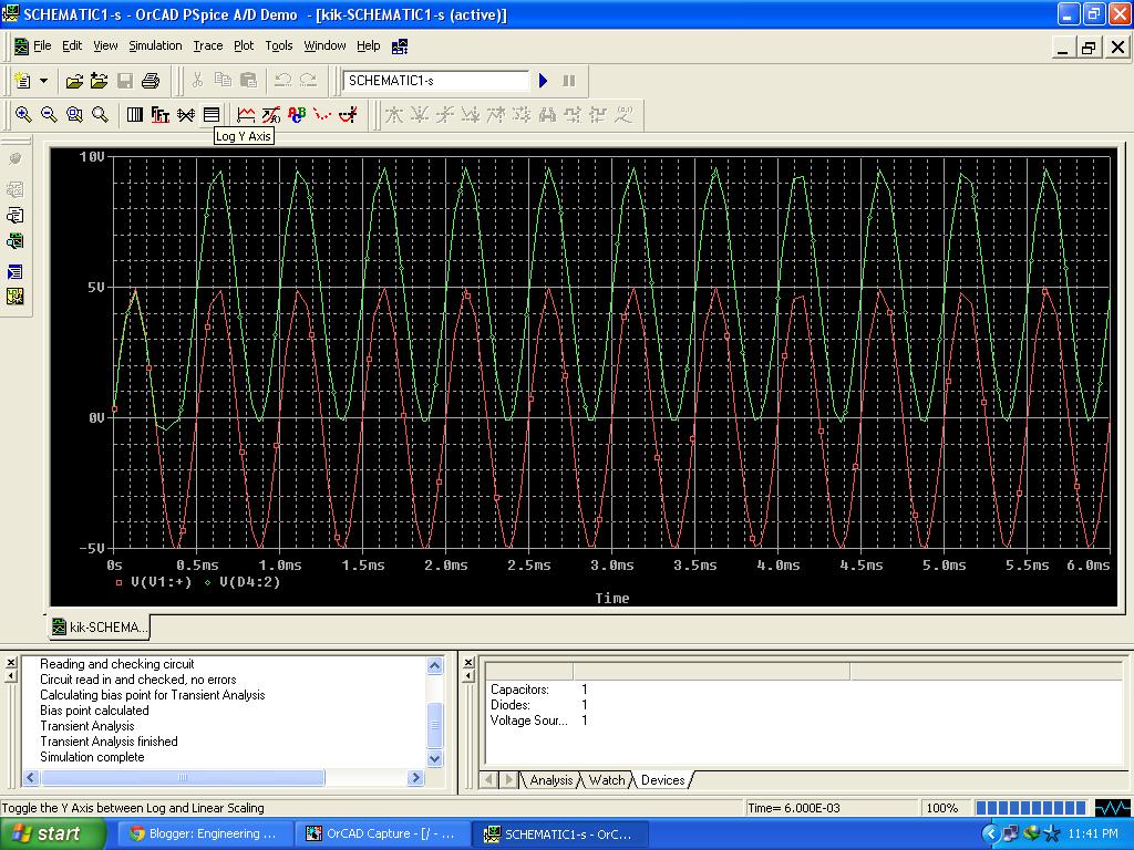 Signals and Systems: Positive clamper