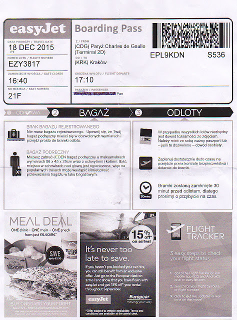 The traveler's drawer: EASYJET. Boarding Pass for the flight EZY3817 ...