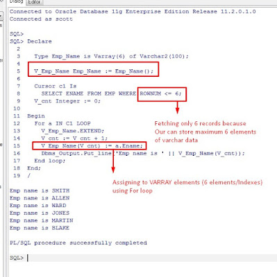 Learn Oracle Plsql: Collection (VARRAY, NESTED TABLE, INDEX BY TABLE ...