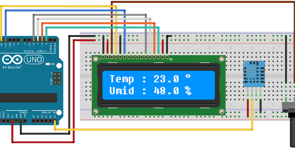 Sensor Kelembaban DHT11 Dengan LCD ~ RICKRDT