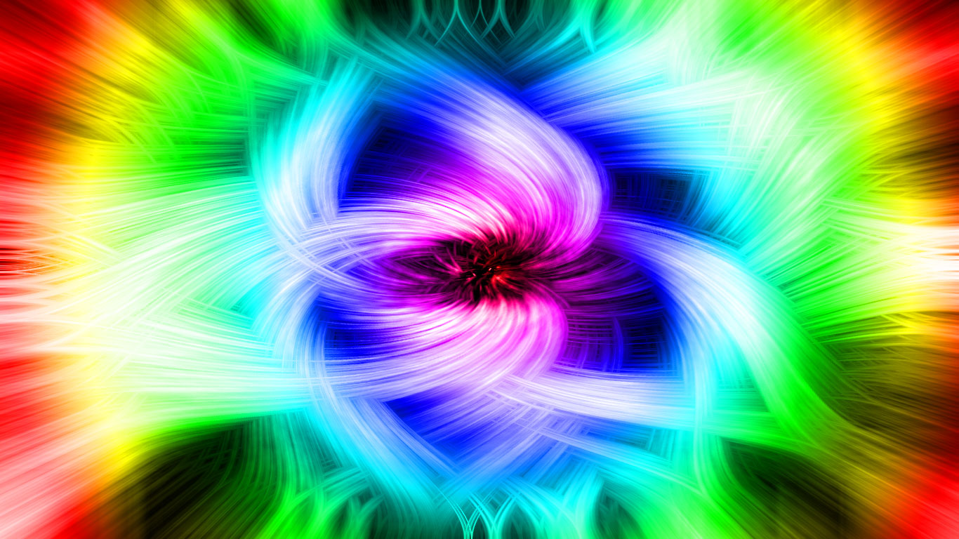 Tutorial Photoshop: Rainbow Swirl Effect Wallpaper