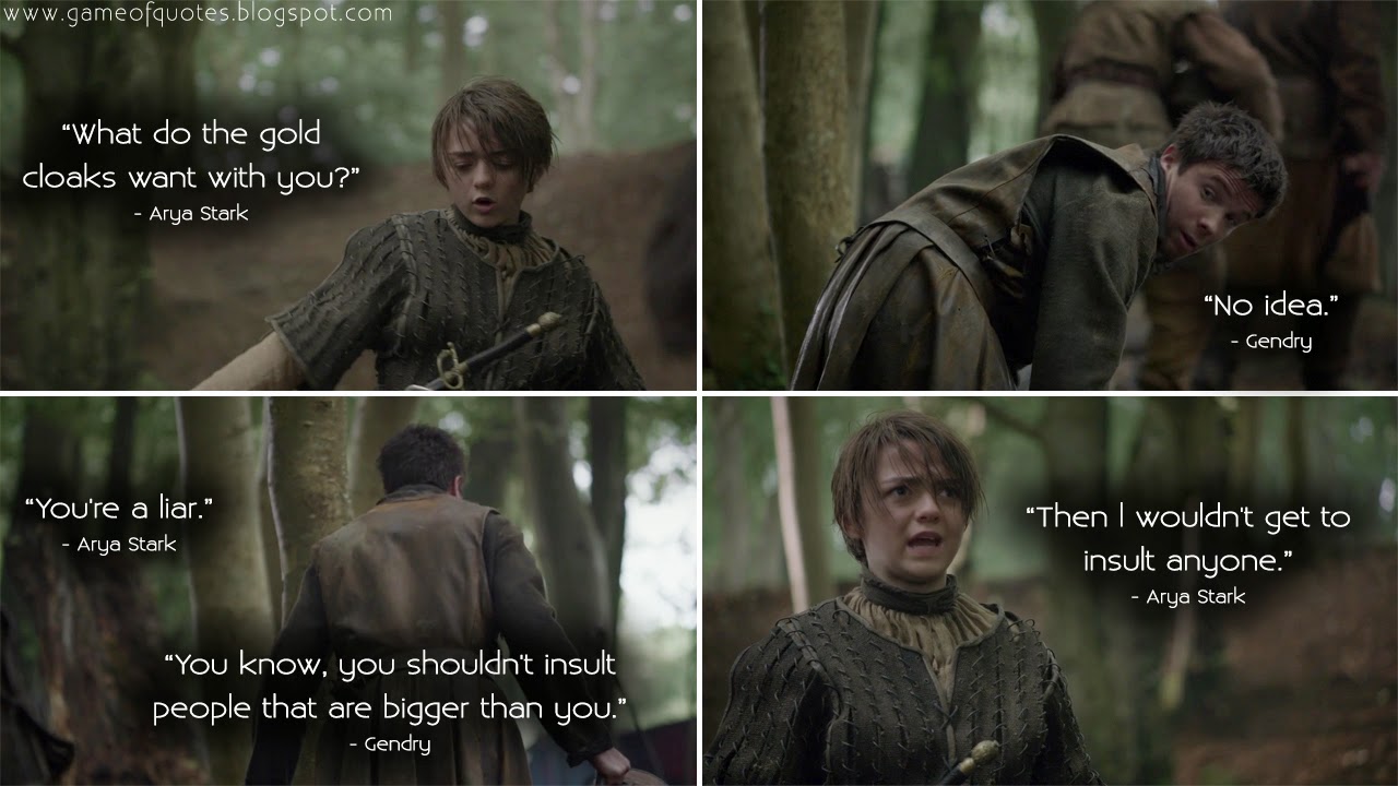 Game Of Thrones Arya Stark Quotes