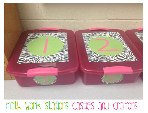 Castles and Crayons: Math Work Stations
