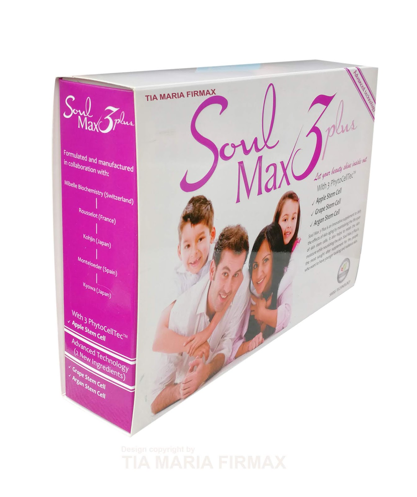 RF3World PRODUCT benefit Firmax3, Soulmax3, O2Max3, PrunMax3, Slimax3