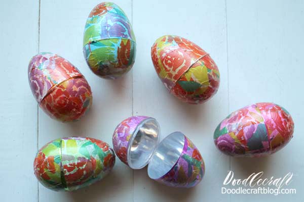 Mod Podge Floral Tissue Paper Easter Eggs DIY
