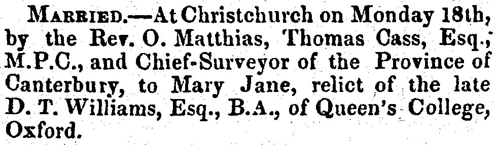 Old Canterbury: Thomas Cass