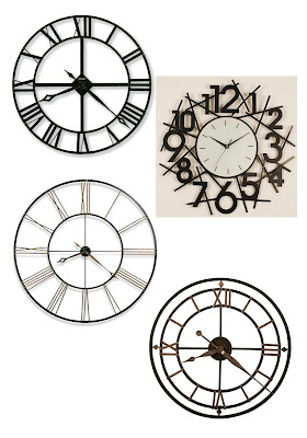 large wall clocks: Simply Metal Clocks