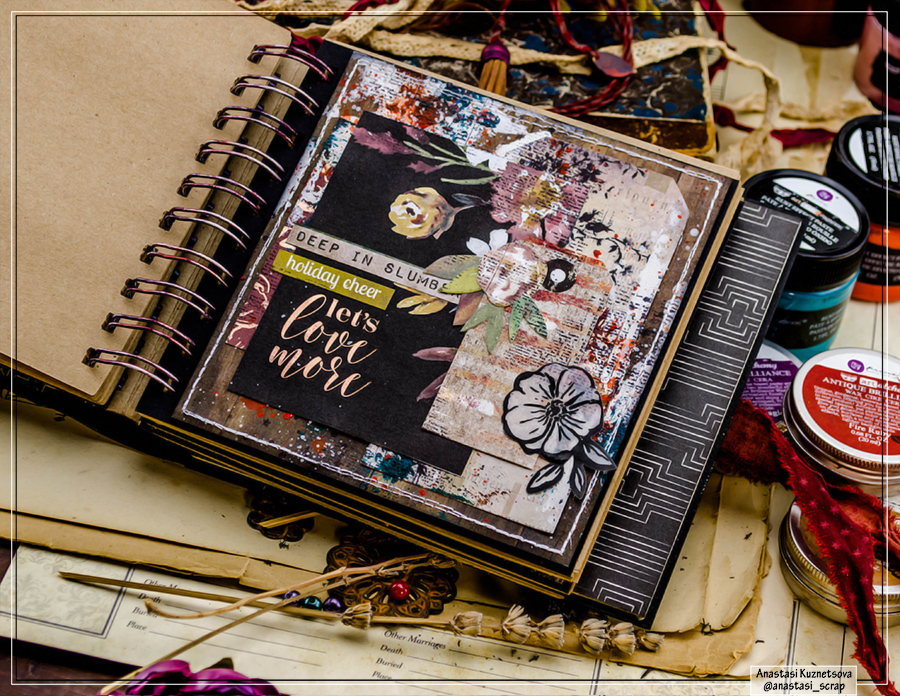 Mixed Media Place: Carnival night notebook by Anastasi Kuznetsova