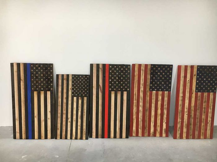 Custom Wooden Flags: March 2017