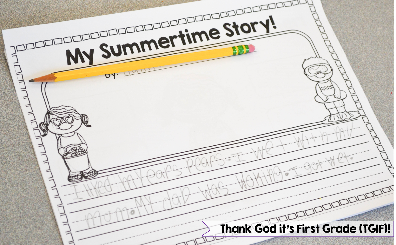 The First Week of First Grade - Activities and More! - Susan Jones Teaching