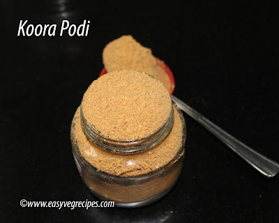 Koora Podi Recipe -- How to make Curry Powder - E.A.T. easyvegrecipes
