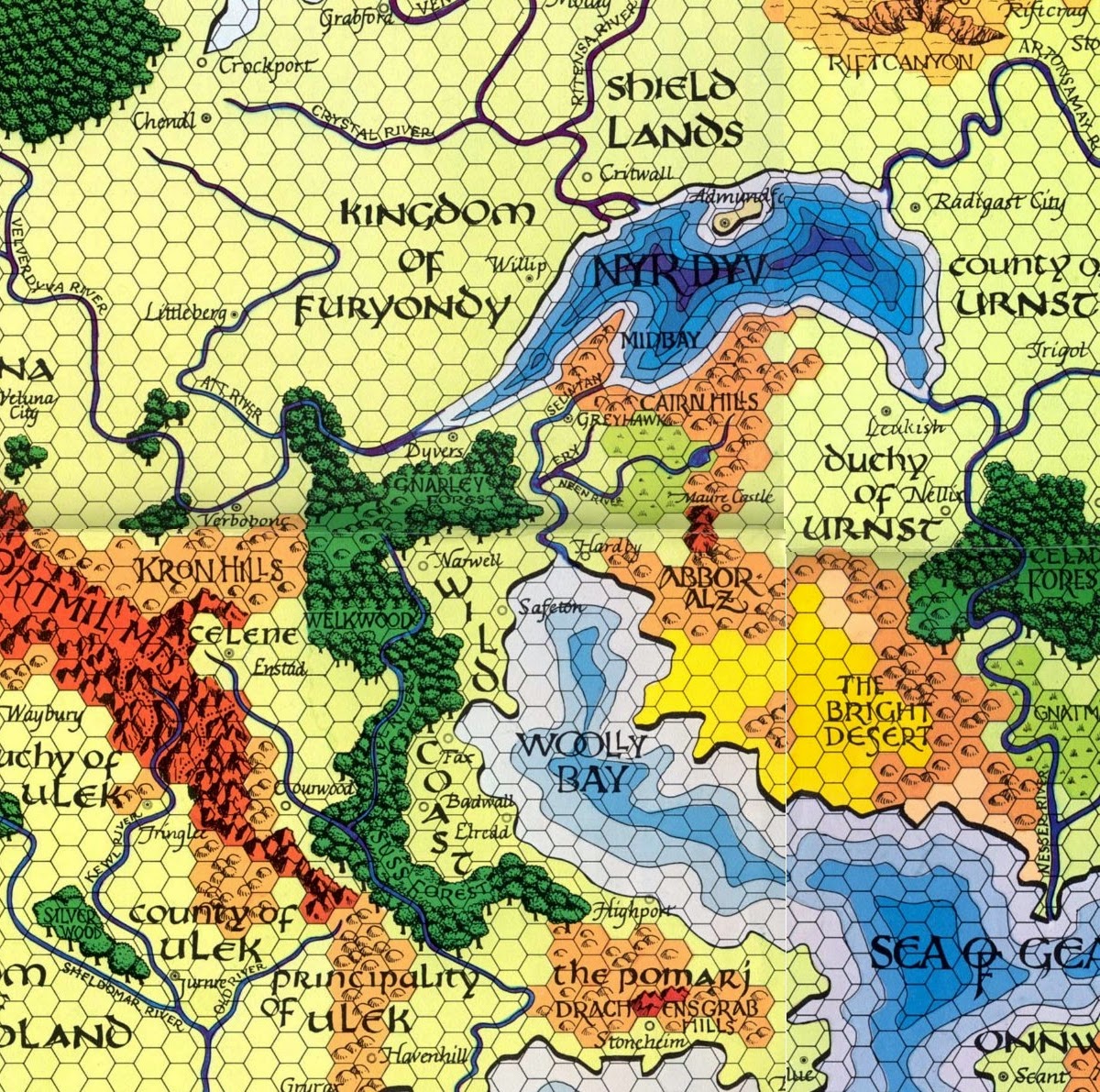 Map Of World Of Greyhawk at Arnold Tribble blog