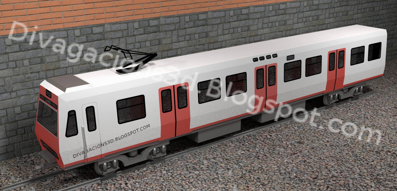 Divagacions3d: Modelat d'un tren FGC 111 (2) - Textures pròpies