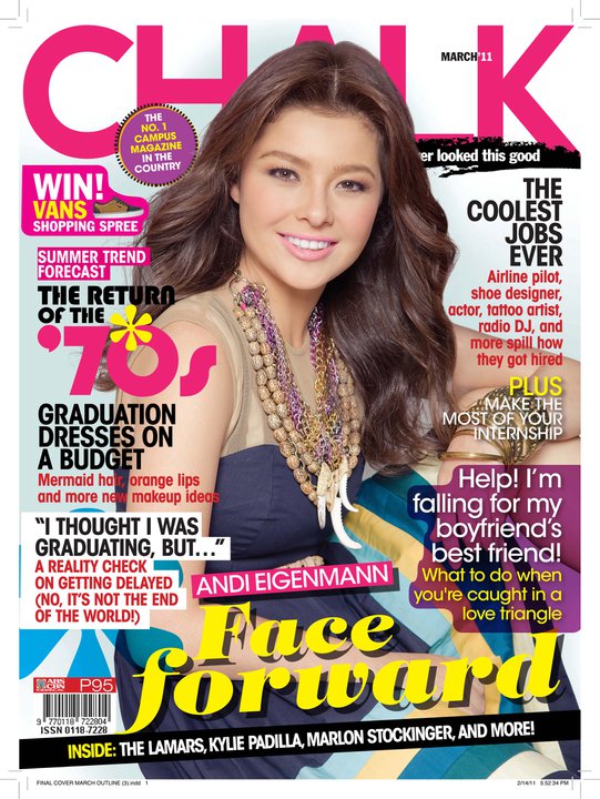 Celebrity Update: Chalk Magazine March 2011 Issue!