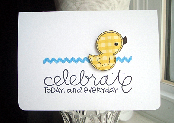 Judy's Card Corner: Paper-Pieced Baby Cards for Less Is More