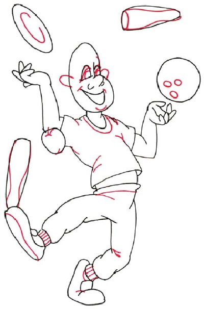 Cartoon Pictures: How to Draw a Cartoon Juggler