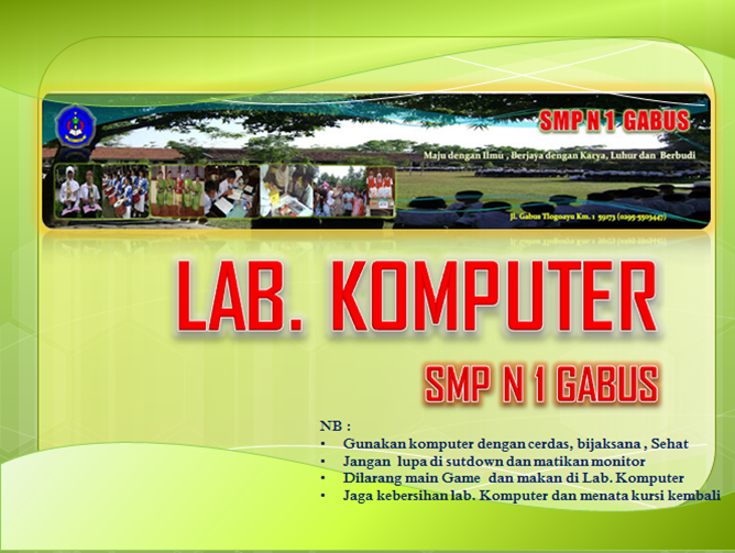 Lab komputer SMP N 1 Gabus ~ SMPN 1 Gabus Pati