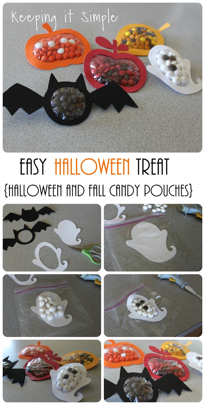 Halloween and Fall Candy Pouches Tutorial - Keeping it Simple