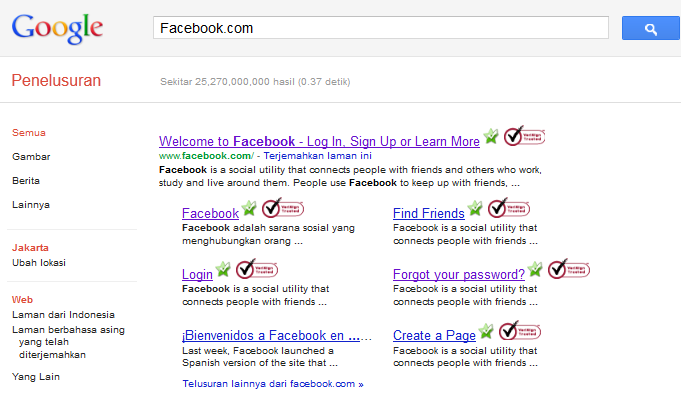 Cara Memperindah Tampilan disearch Engine Google - Fantastic Blue