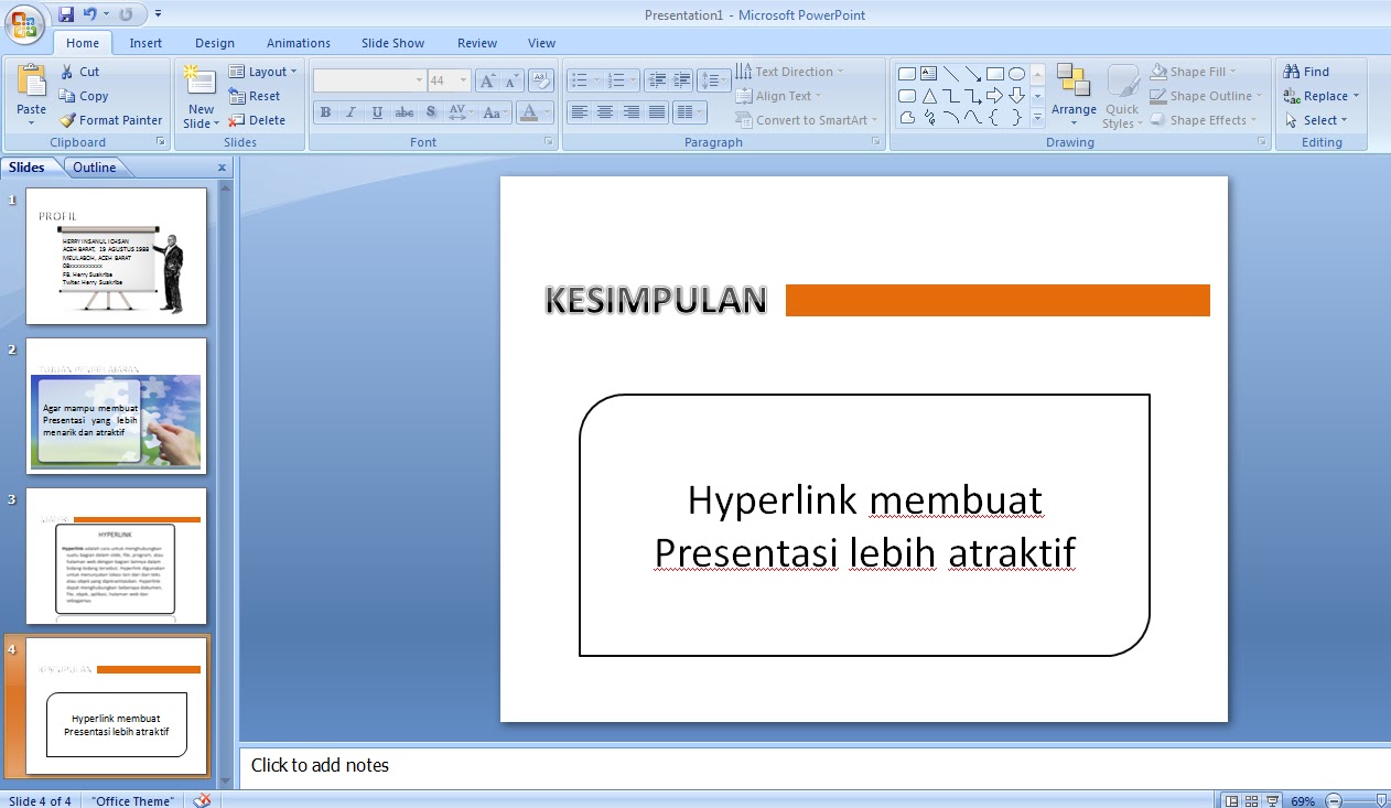 MEMBUAT PRESENTASI POWERPOINT MENARIK SEPERTI WEB | Office Tools