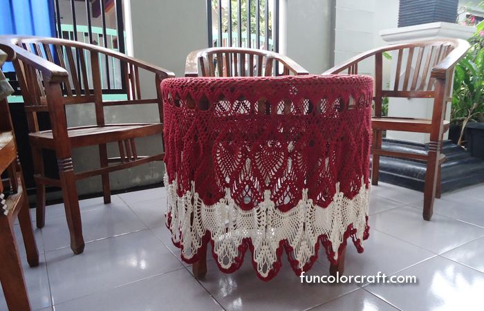 Free Round Tablecloth Crochet Pattern - Funcolor Craft