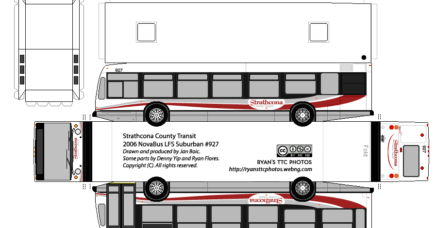 SP. Papel Modelismo: PaperBus 2006 NovaBus LFS Suburban - Strathcona ...