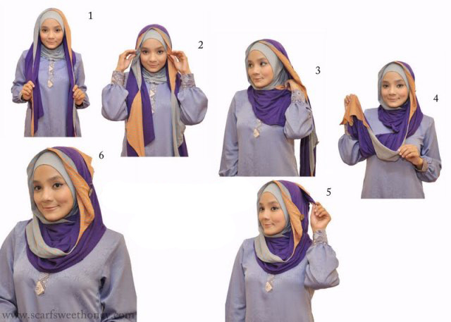 Cara memakai Jilbab yang Simpel | Tutorial Hijab